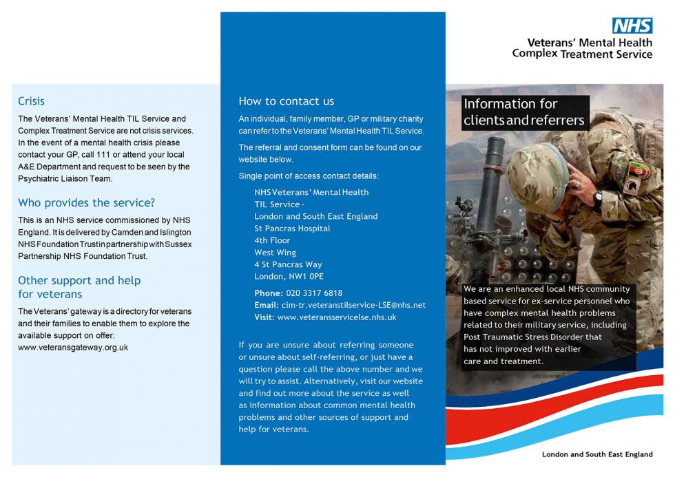 NHS Veterans Complex Treatment Service | The Royal Sussex Regiment